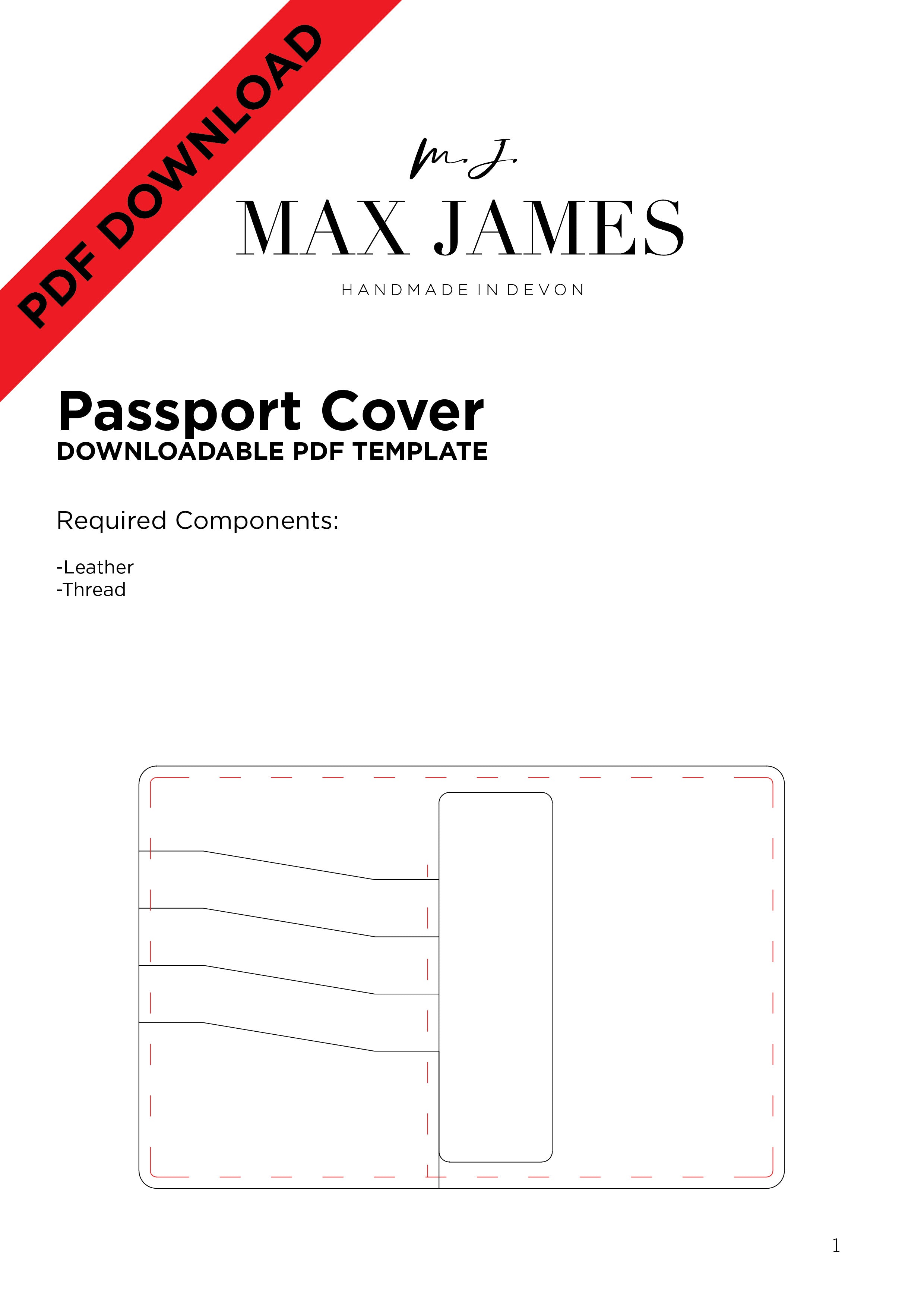 Passport Cover Template
